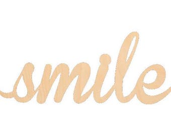 Cursive smile | Etsy