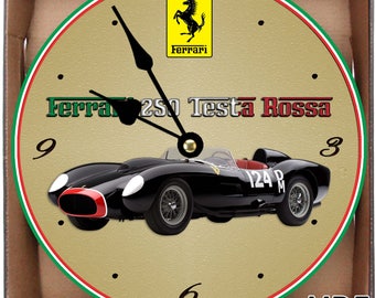 1958 Ferrari Testa Rossa classic automobile watercolor print