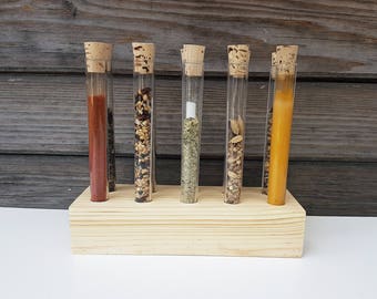 Test tube spice rack | Etsy