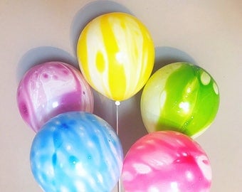 Marble balloons | Etsy