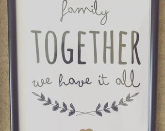 Printed 11 x 14 art print of your choice from Enchanted Prints