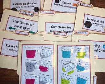 Grocery Store Life Skill file folders for special education