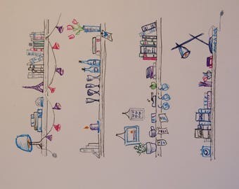 Little library | Etsy