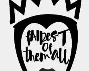 Evil queen decal | Etsy