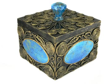 Hand decorated box | Etsy