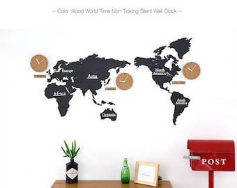 Clock wall decal | Etsy