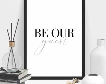 Be our guest print | Etsy
