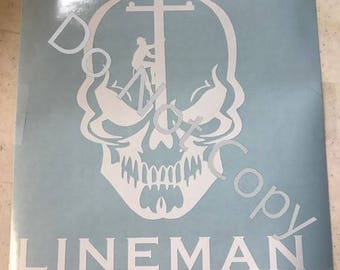 Lineman decal | Etsy