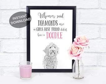 Labradoodle art | Etsy