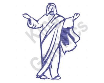 Jesus embroidery | Etsy