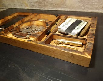 Wood valet tray | Etsy