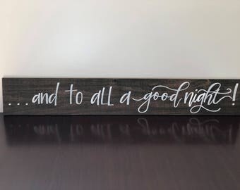 To all a good night | Etsy