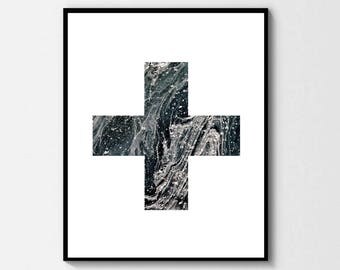 Cross print | Etsy