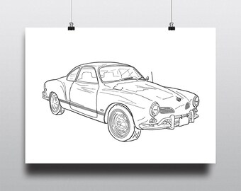 Volkswagen art | Etsy