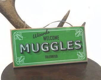 No muggles sign | Etsy