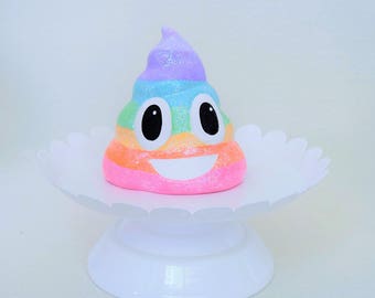 Rainbow poop emoji | Etsy