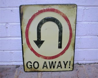 Go away sign | Etsy