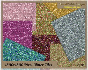 Glitter tiles | Etsy