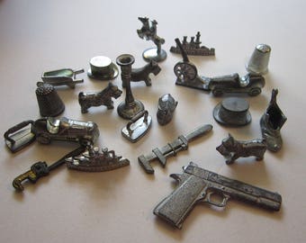 Monopoly game pieces | Etsy