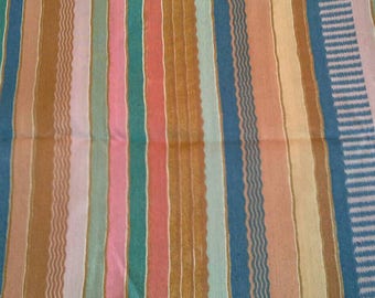 Multi colored striped fabric | Etsy