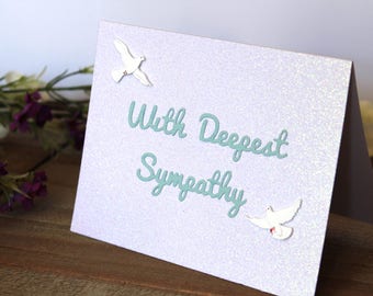 Dove sympathy card | Etsy