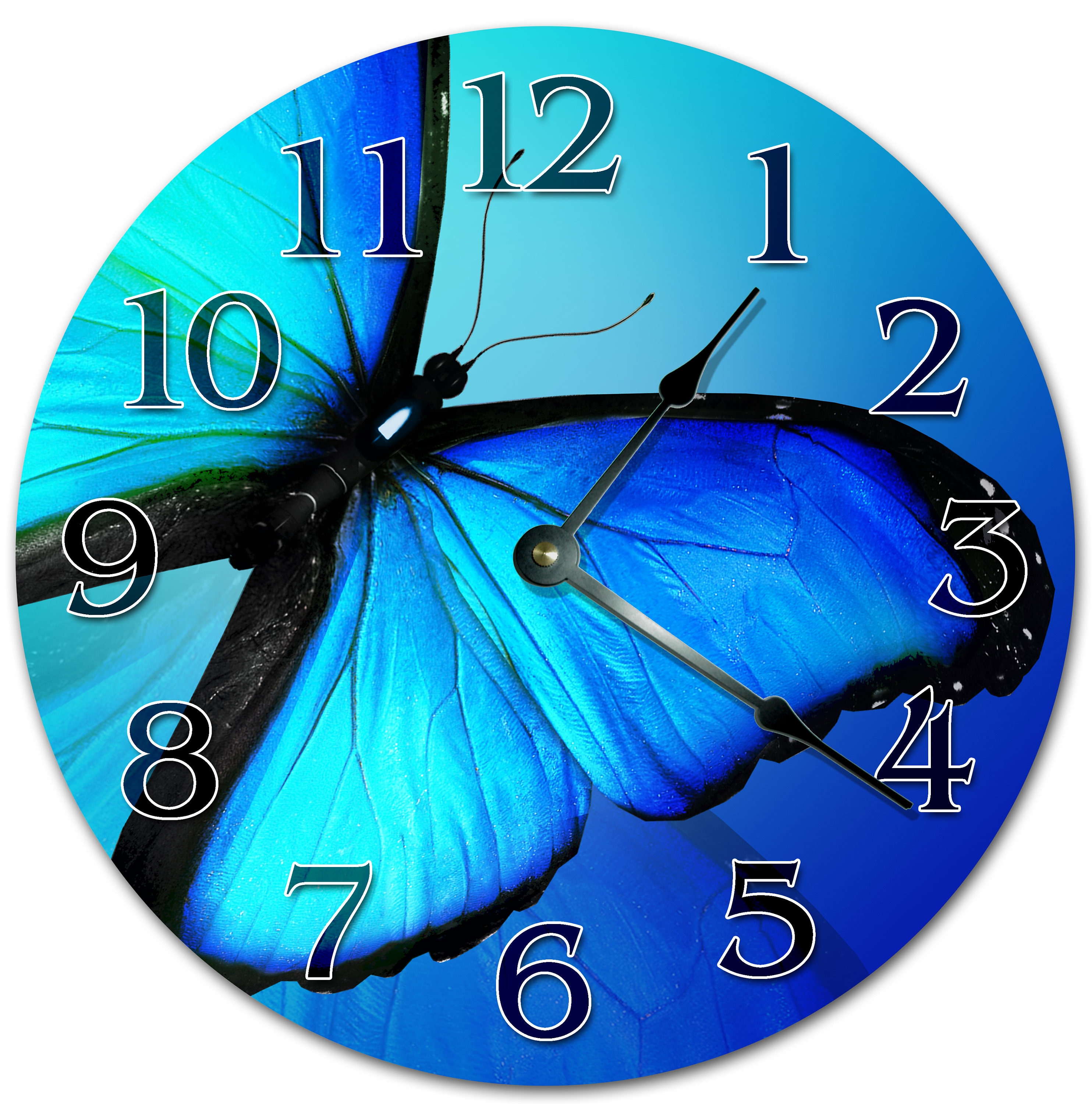 10.5 MAJESTIC BUTTERFLY Clock Living Room Clock
