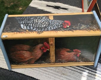 Wooden bread box | Etsy
