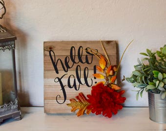 Fall wood sign | Etsy