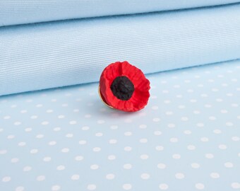Poppy lapel pin | Etsy
