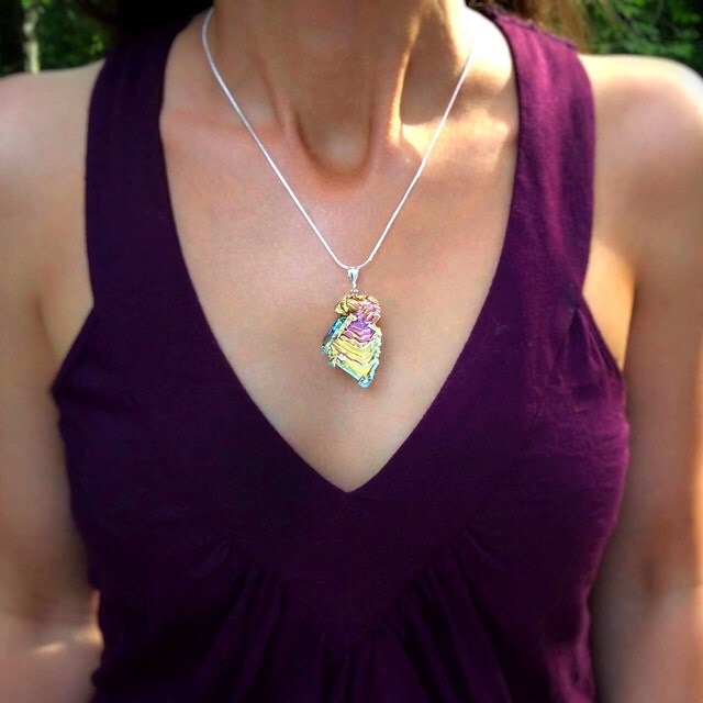 Bismuth Crystals and Jewelry by Element83 on Etsy