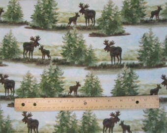 Moose fabric | Etsy