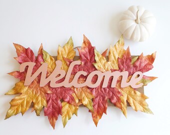 Fall welcome sign | Etsy