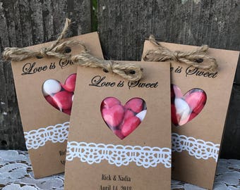 Love is Sweet Rustic stamp-Custom Wedding Calligrapy Stamp