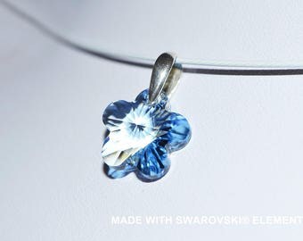 Ice Blue Swarovski Crystal Flower Bracelet