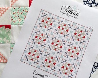 Summer quilt pattern | Etsy