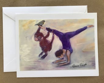 Yoga note cards | Etsy