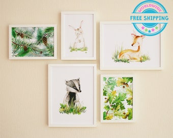 Animals poster | Etsy