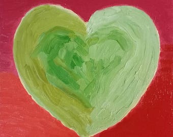 Heart painting | Etsy