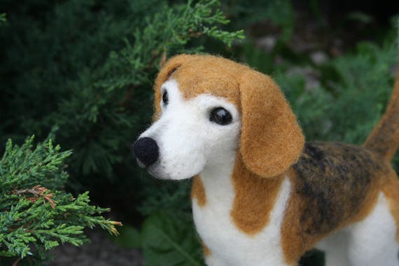 Beagle.Custom Made Dog Beagle.Needle Felted Beagle.Needle