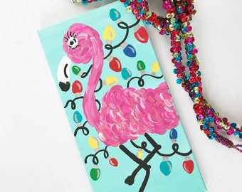 Christmas flamingo | Etsy