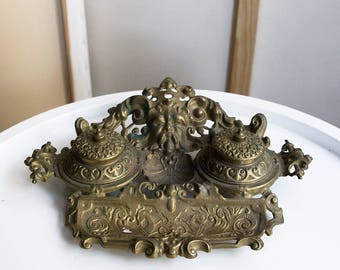 Double inkwell | Etsy