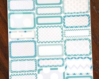 Teal stickers | Etsy