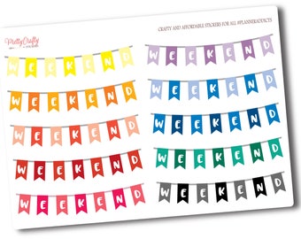 Spring Weekend Planner Stickers Spring Stickers Weekend