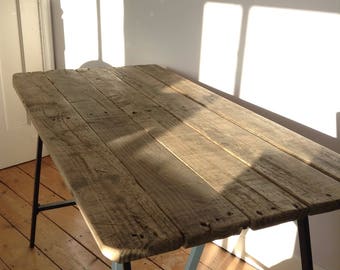 Reclaimed wood desk | Etsy