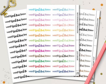 Workout stickers | Etsy