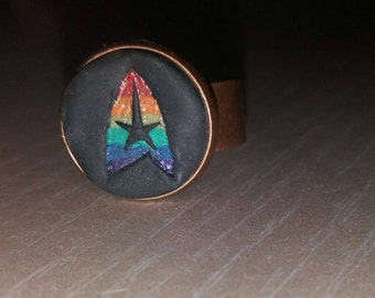 Star trek ring | Etsy