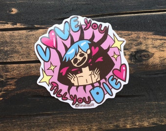 Creepy stickers | Etsy