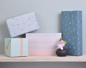 Grid wrapping paper | Etsy