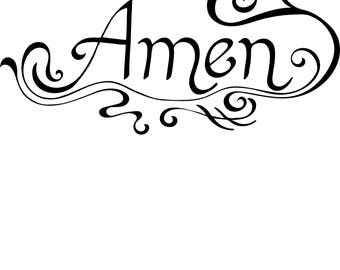 Amen svg | Etsy