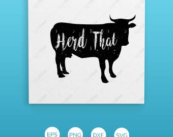 Herd that svg | Etsy